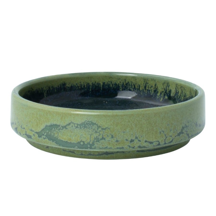 Steelite Aurora Vesuvius Burnt Emerald Stacking Deep Plate 10cm